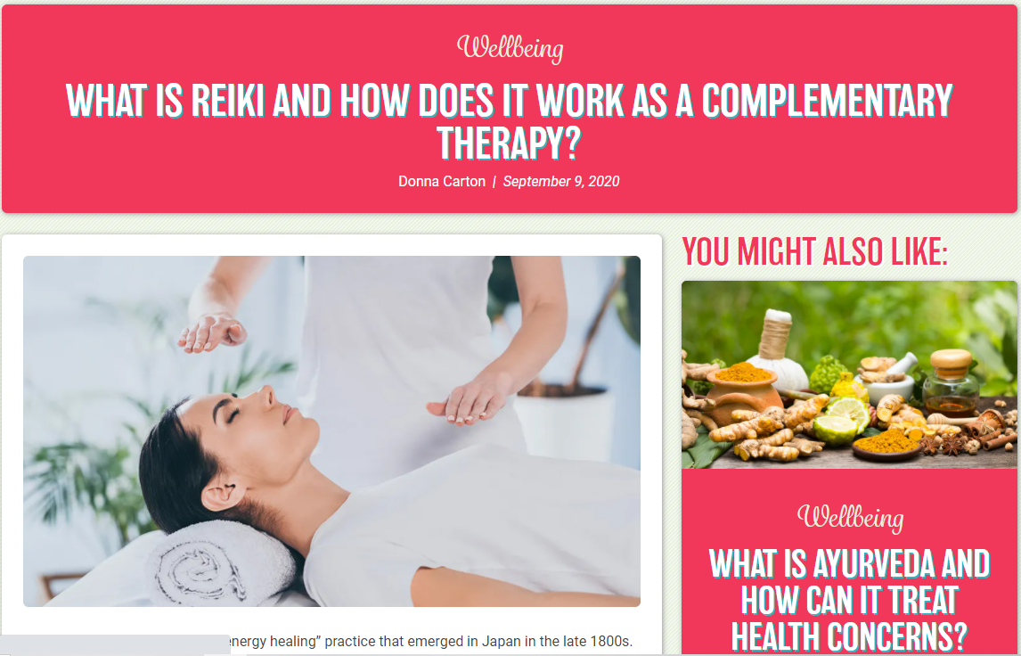 What is Reiki and how does it work as a complementary therapy?